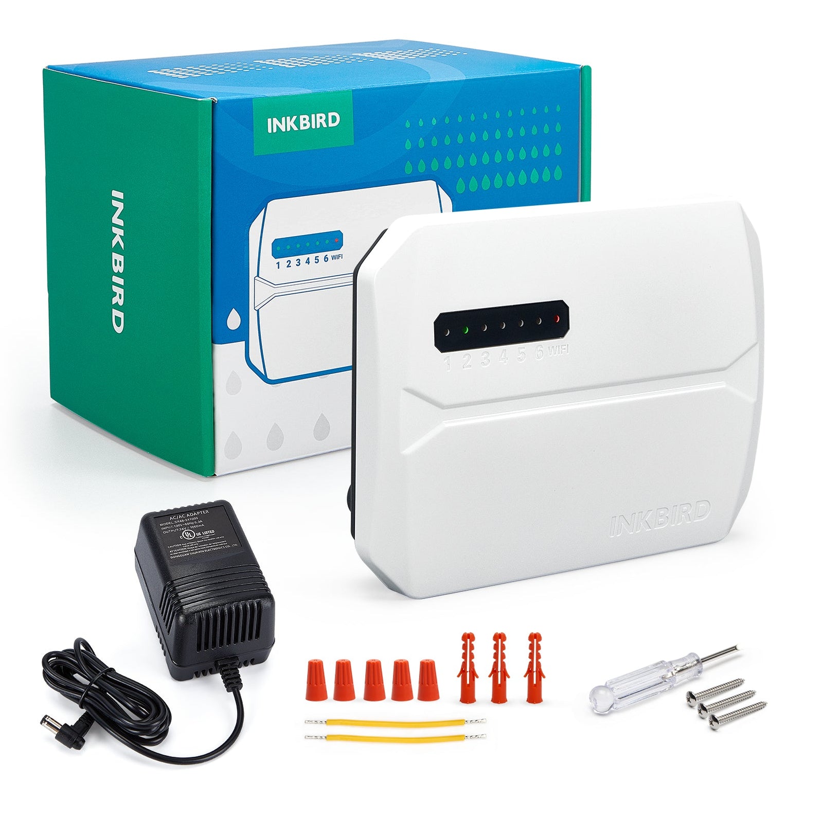 INKBIRD Smart Sprinkler Irrigation Controller WiFi 6 Zones IIC-600-WIFI ...