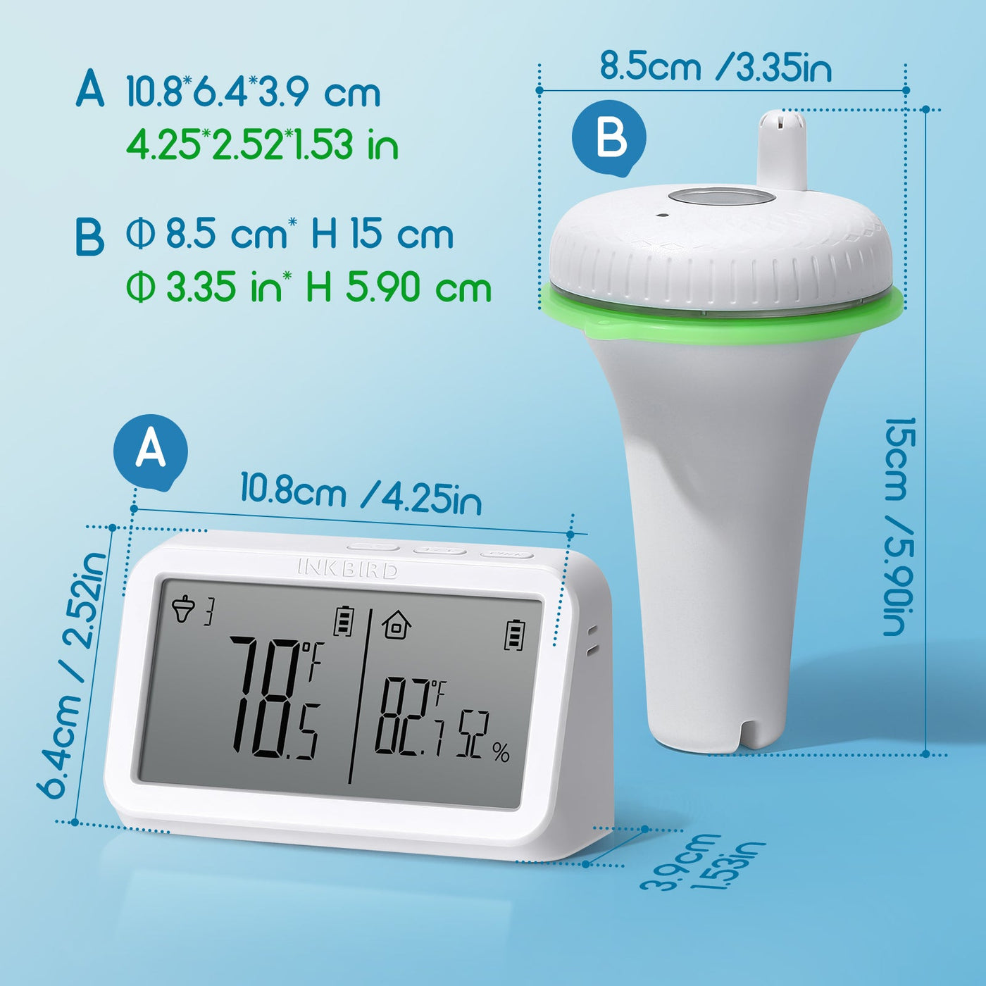 Wireless Pool Thermometer Set IBS-P02R — INKBIRD AUSTRALIA