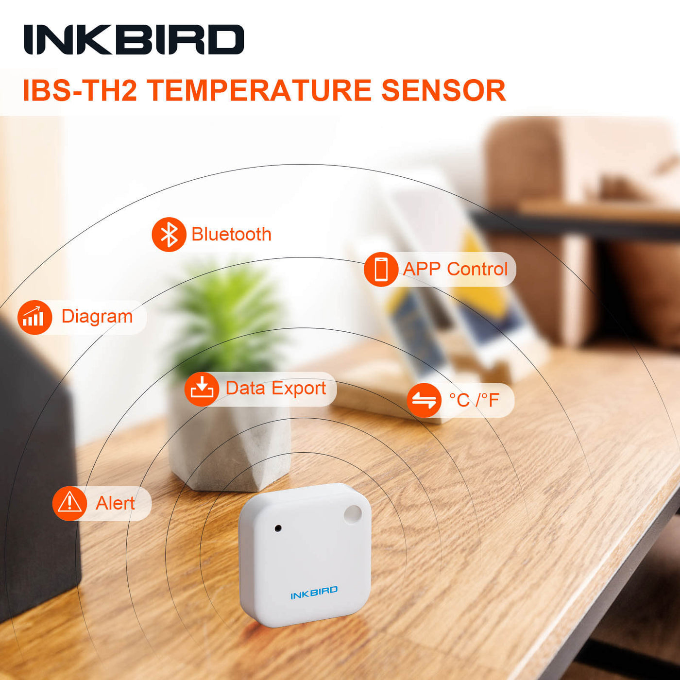 Inkbird IBS-TH2 Smart Sensor Data Logger with Magnet Alert — INKBIRD ...