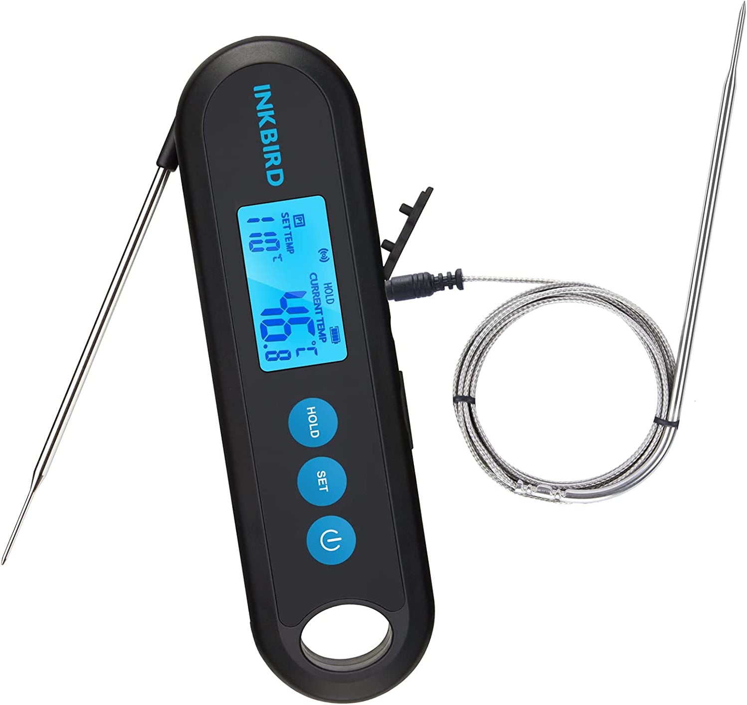 INKBIRD Bluetooth Instant Read Meat Thermometer with Two External ...
