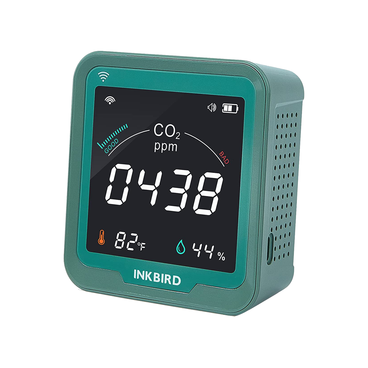 INKBIRD WiFi Indoor Air Quality Monitor CO₂ Detector Data Logger INK ...